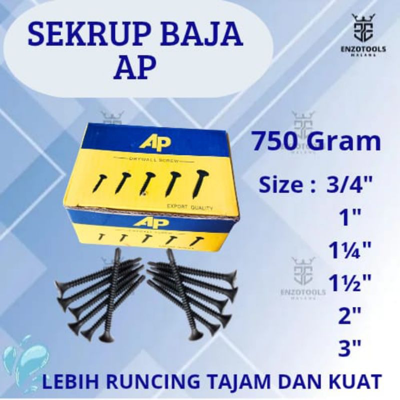 Gypsum Screws/ AP steel screws | Shopee Singapore