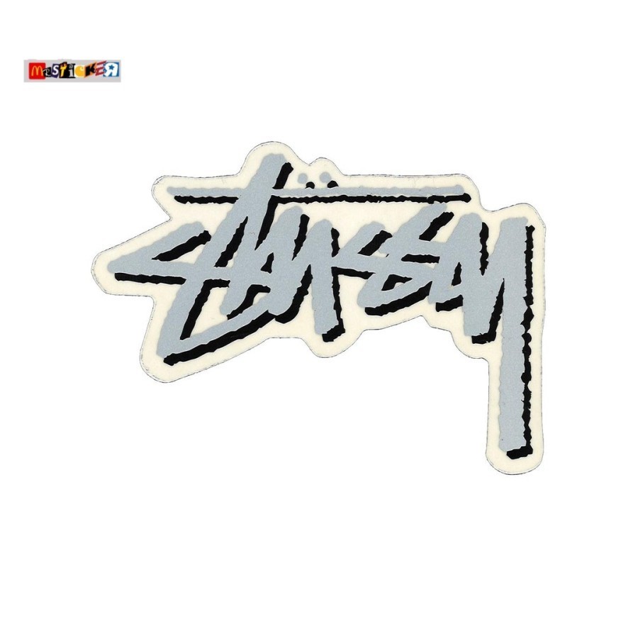 Stussy outline logo sticker die cut sticker | Shopee Singapore