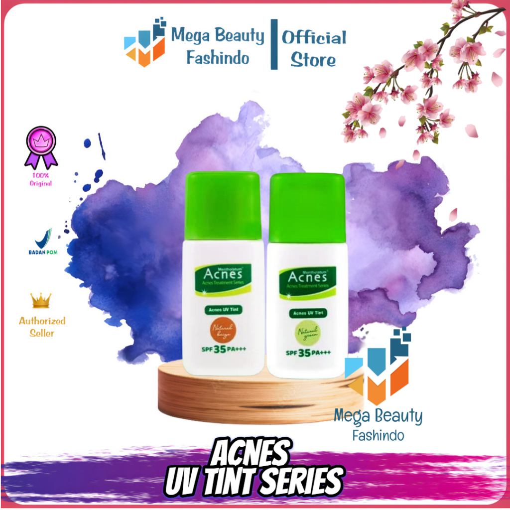 Acnes UV Tint SPF 35 PA++++ | Natural Green | Natural Beige - 30gr ...