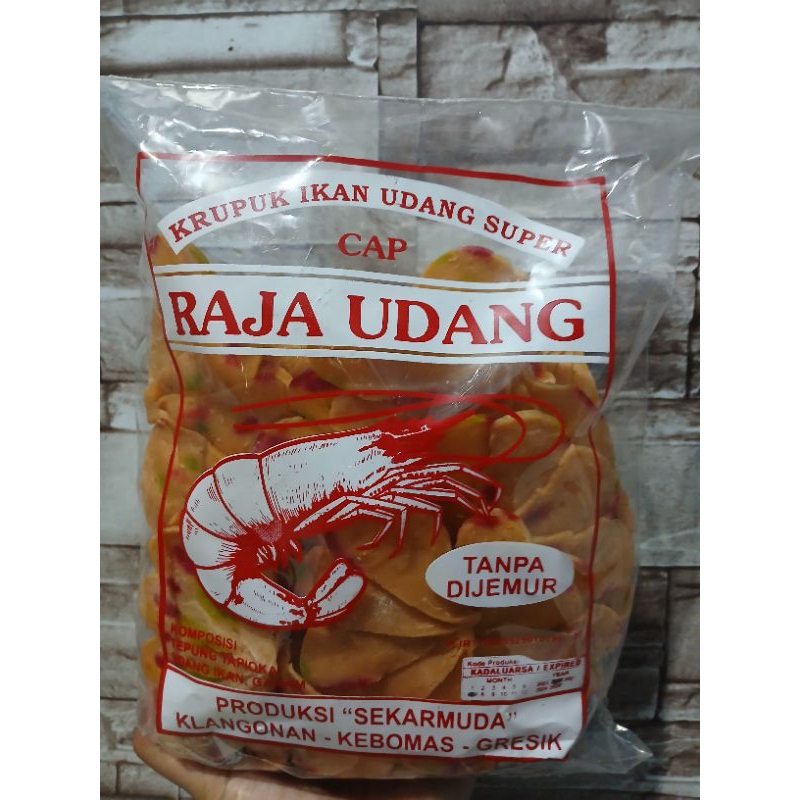 Super Shrimp Fish Crackers Cap Raja Udang 500 grams Fan Shape | Shopee ...
