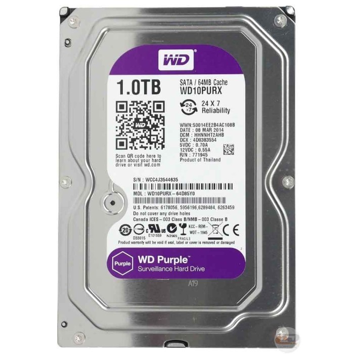 Pc/cctv Internal HDD 1TB Hard Disk/Hardisk SATA 3.5" - SGT | Shopee ...