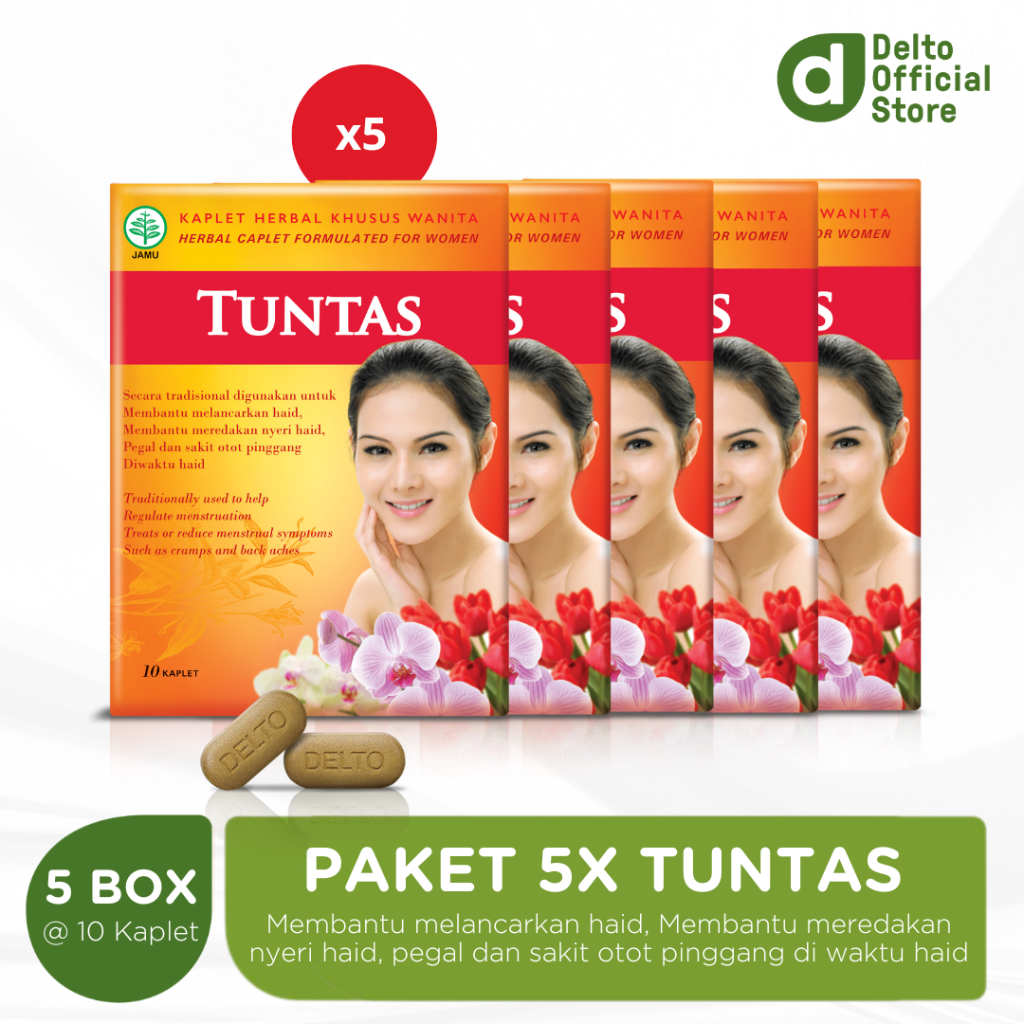 Package 5X Complete Box of 10 Women's Herbal Caplets - Smooth ...