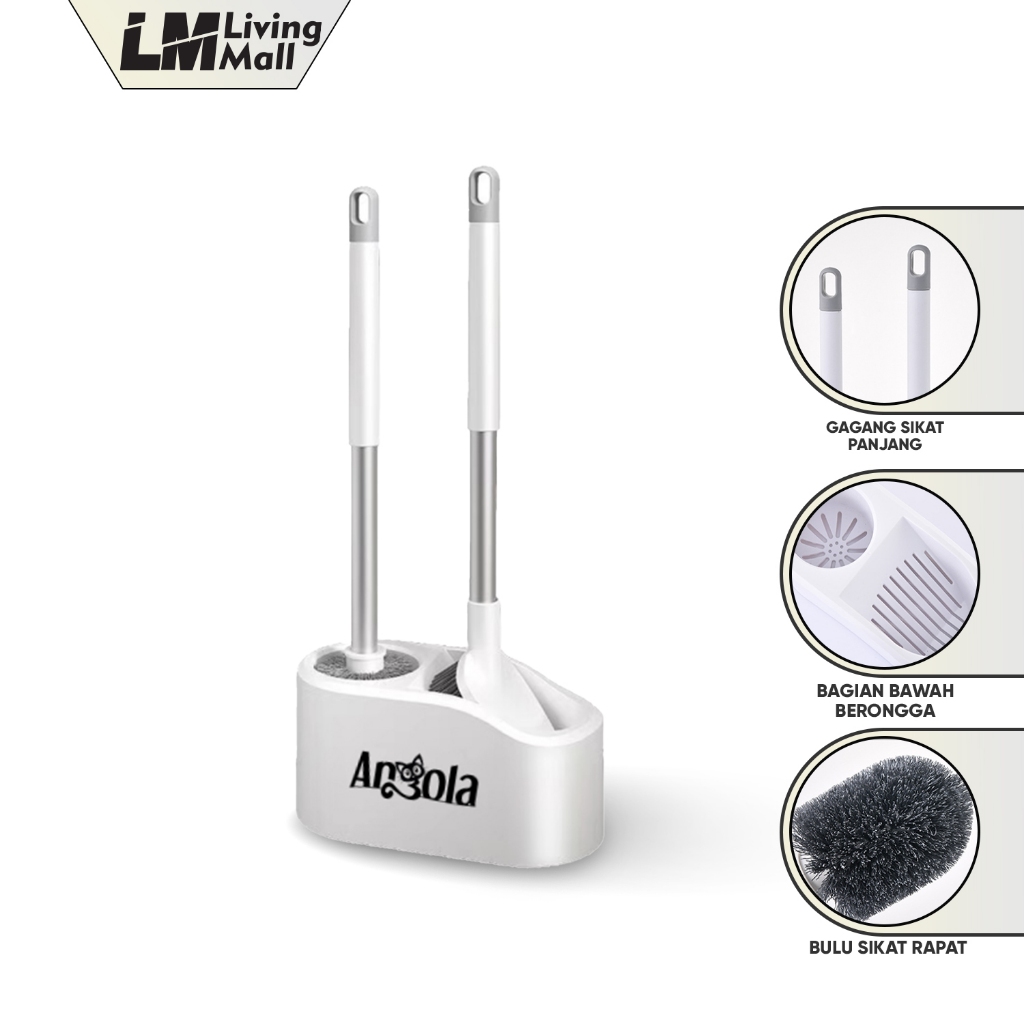 Living MALL Bidet Brush Squat Toilet Brush 2IN1 D83 Toilet Cleaning ...