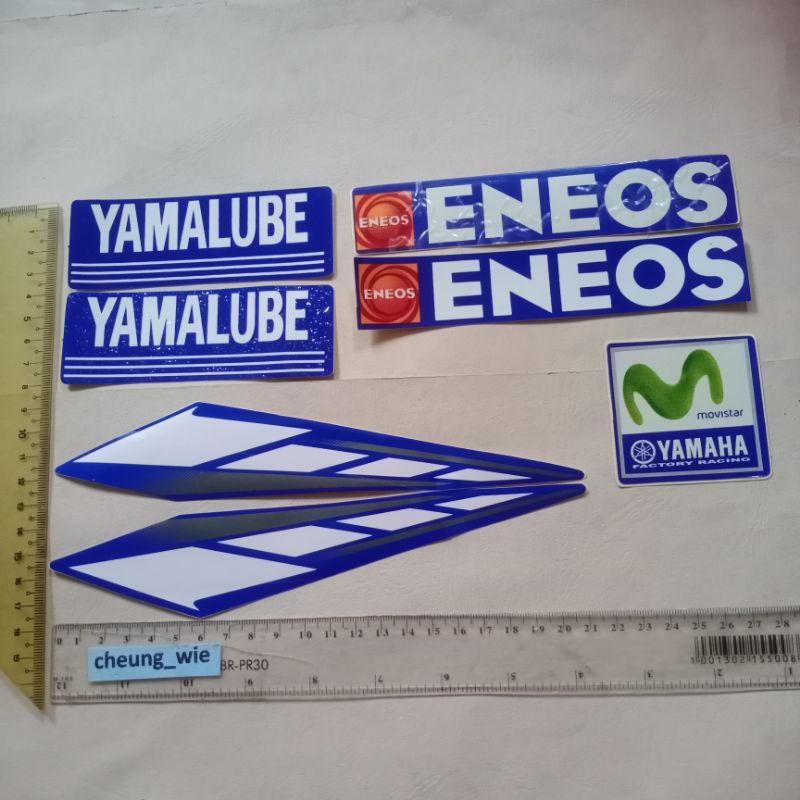 Yamalube Eneos Racing Block Yamaha Sticker pack | Shopee Singapore