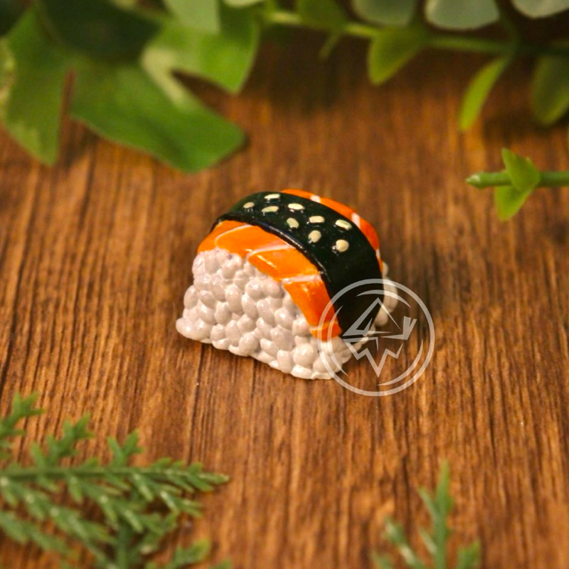 Sushi artisan keycaps 1U salmon nigiri with seaweed top japanese ...