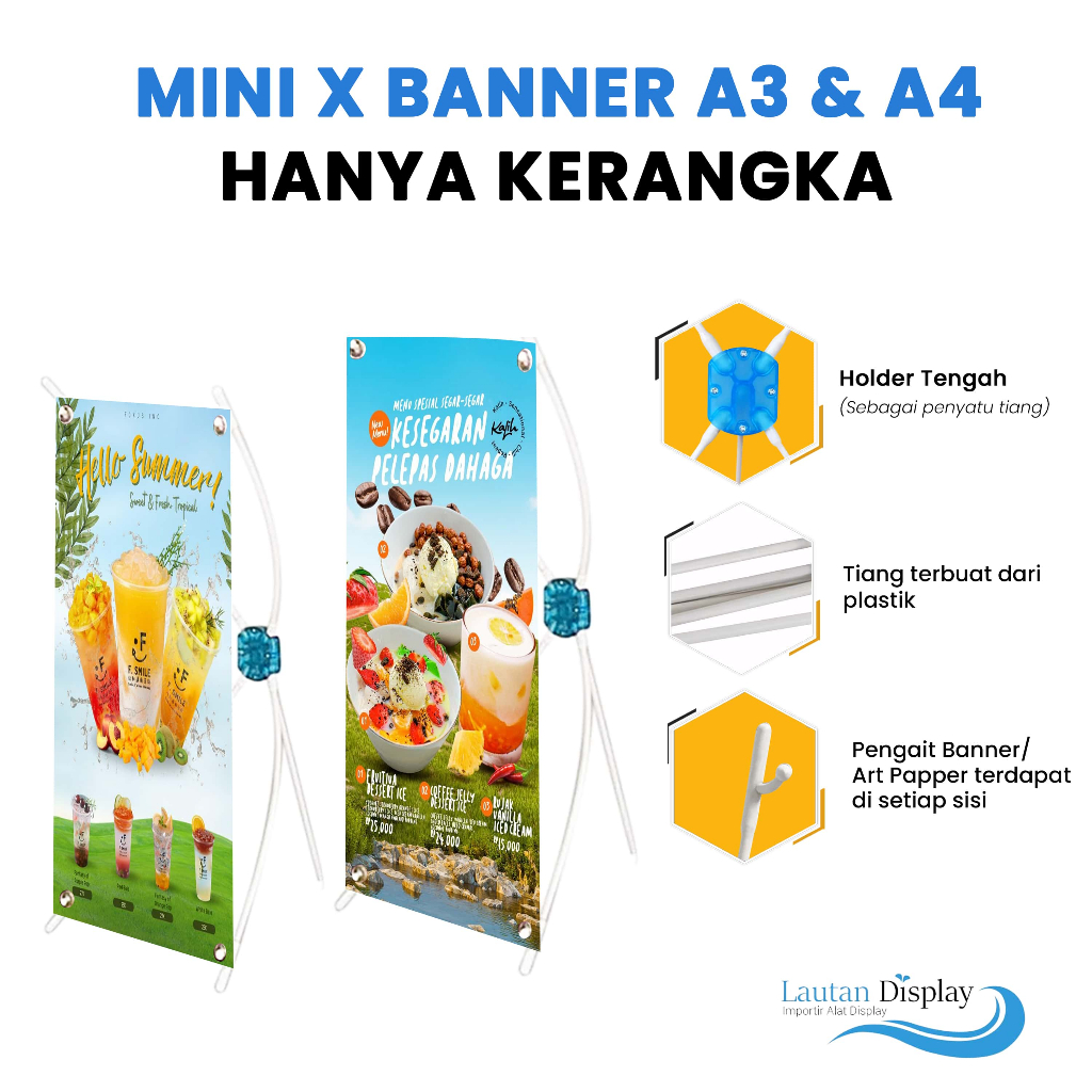 Mini Standing Banner X Banner Mini Table | Shopee Singapore