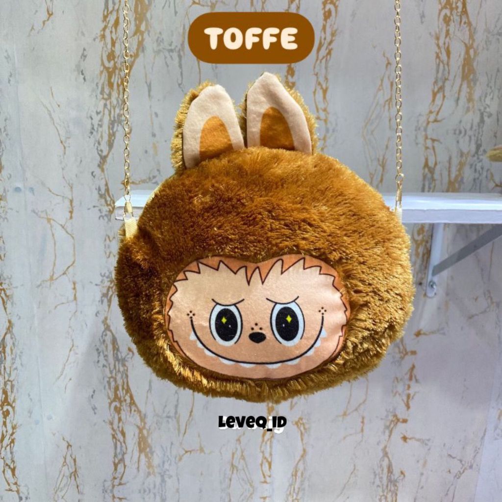 Labubu FACE Head Bag Labubu Slingbag Sling Bag viral fur | Shopee Singapore