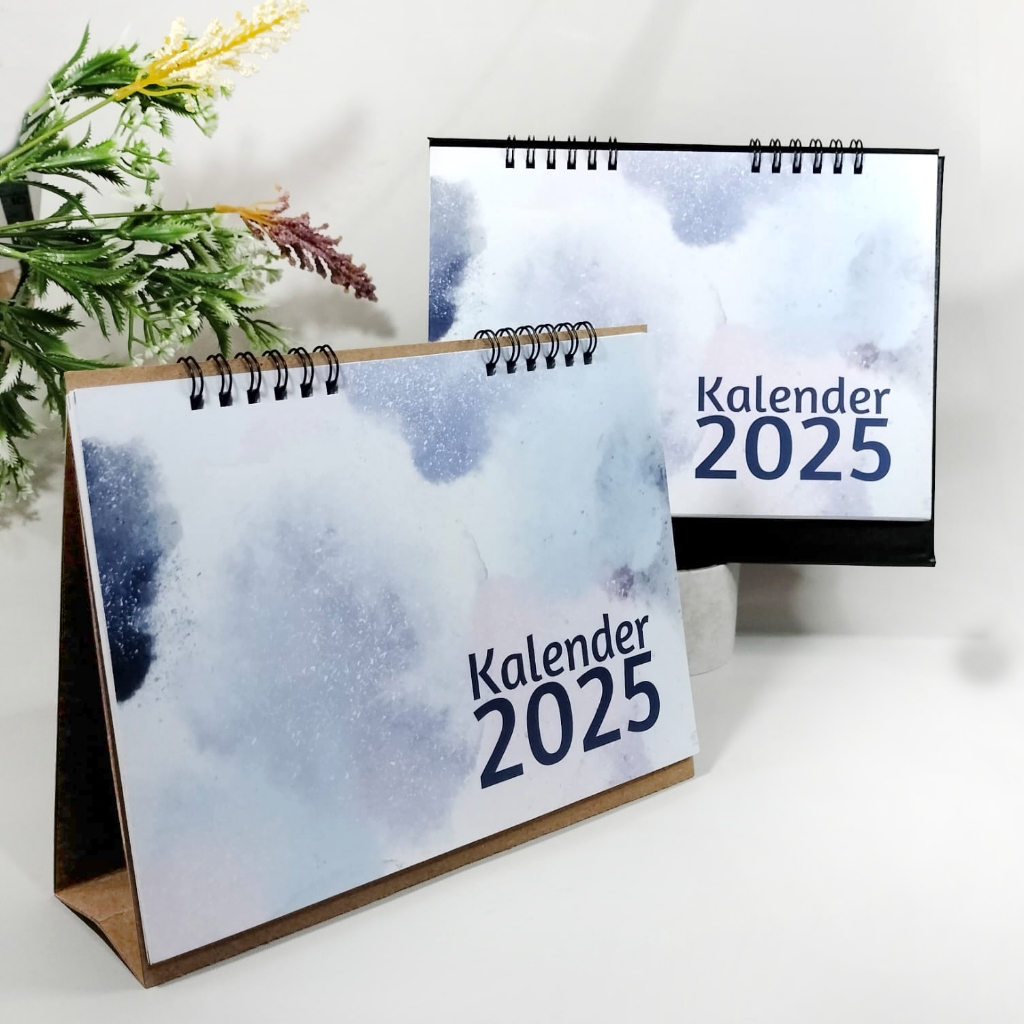 2025 Desk Calendar / Plain Sitting Calendar with Large Writing | Shopee ...