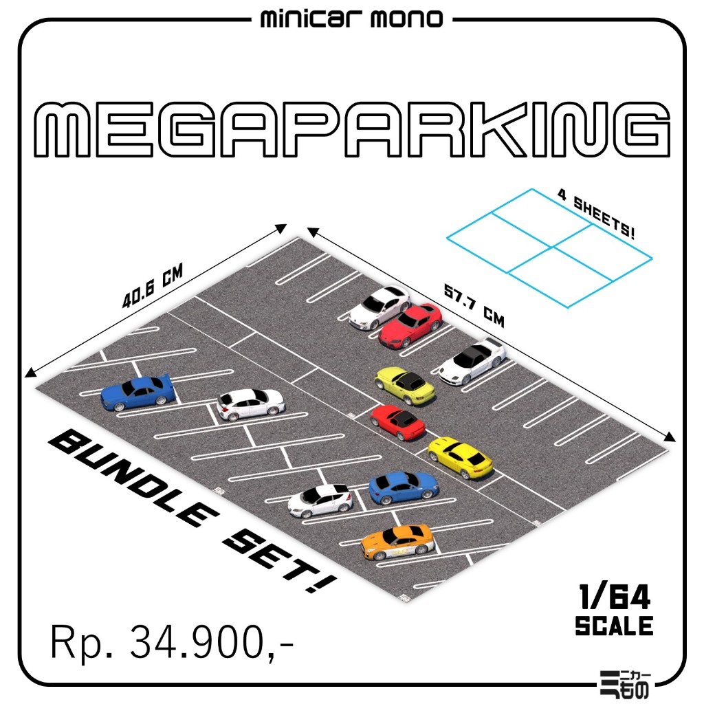 Diecast Parking Sheet Diorama Bundle | Shopee Singapore