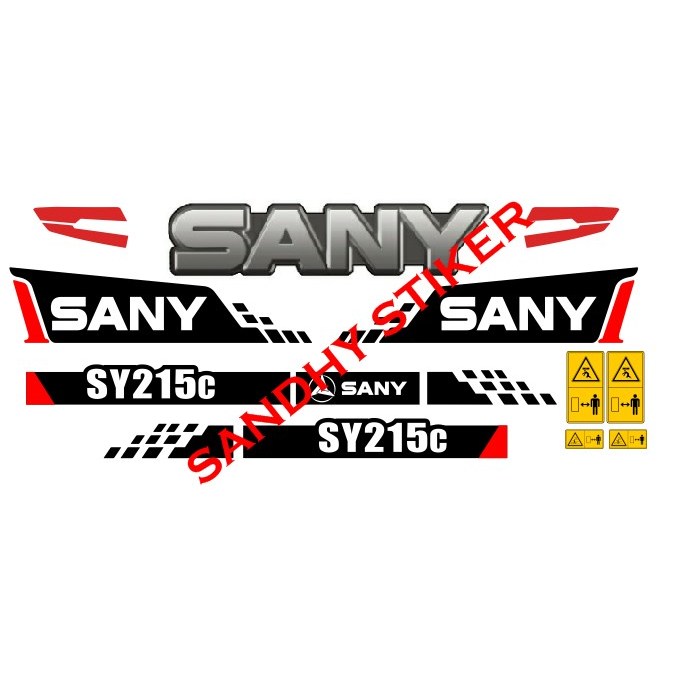 Sany 215 C Excavator Sticker Heavy Equipment Sticker | Shopee Singapore