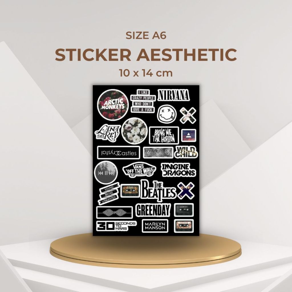 Custom TUMBLR STICKER SIZE A6| Aesthetic Stickers | Aesthehtic HP ...