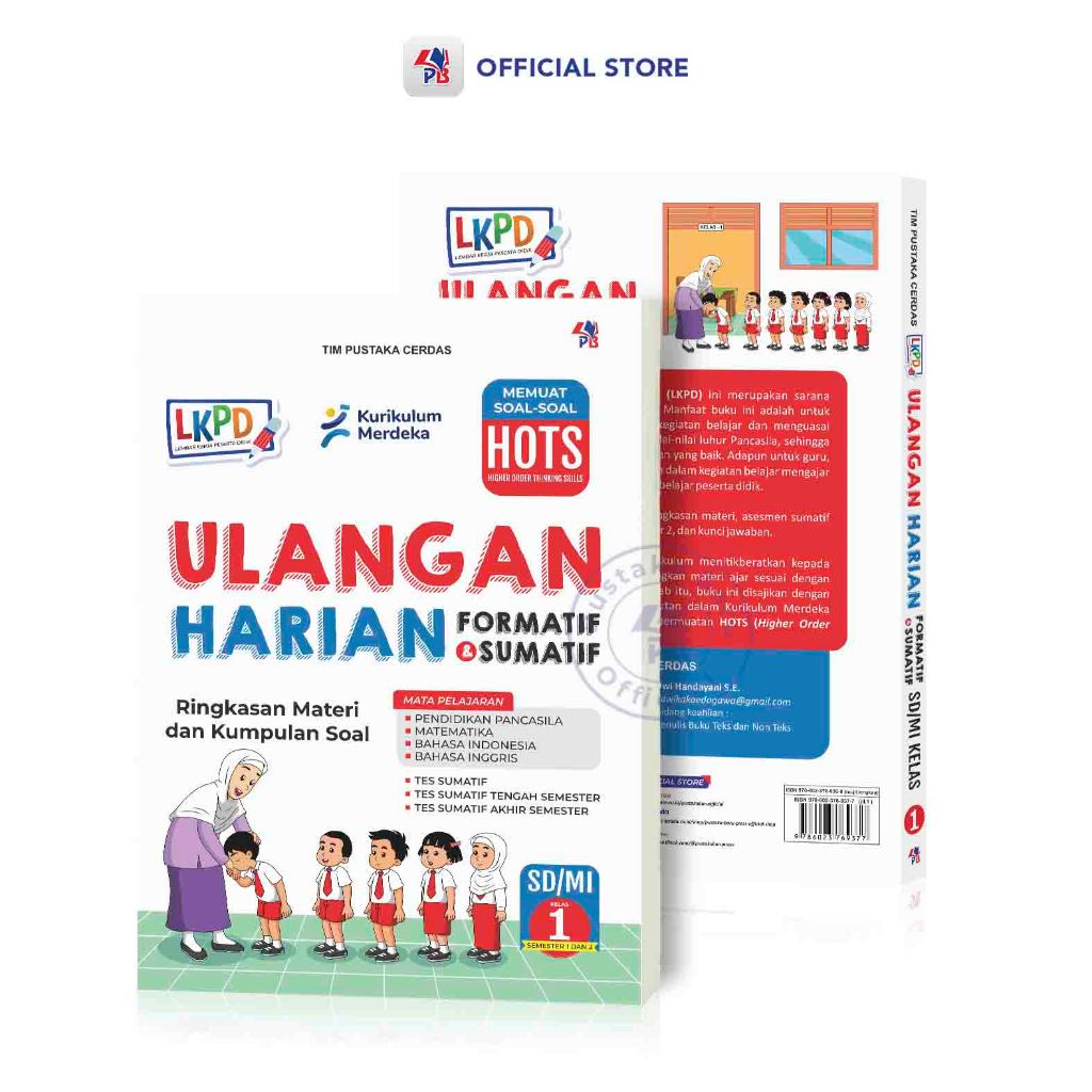 Mi Elementary School Test Book / LKPD Formative & Summative Daily Tests ...