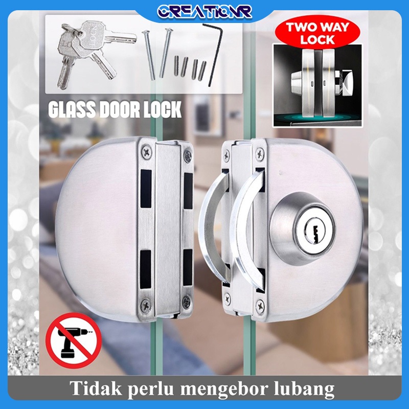 304 Stainless Steel 10-12mm Glass Cabinet Lock/Glass Door lock/Glass ...