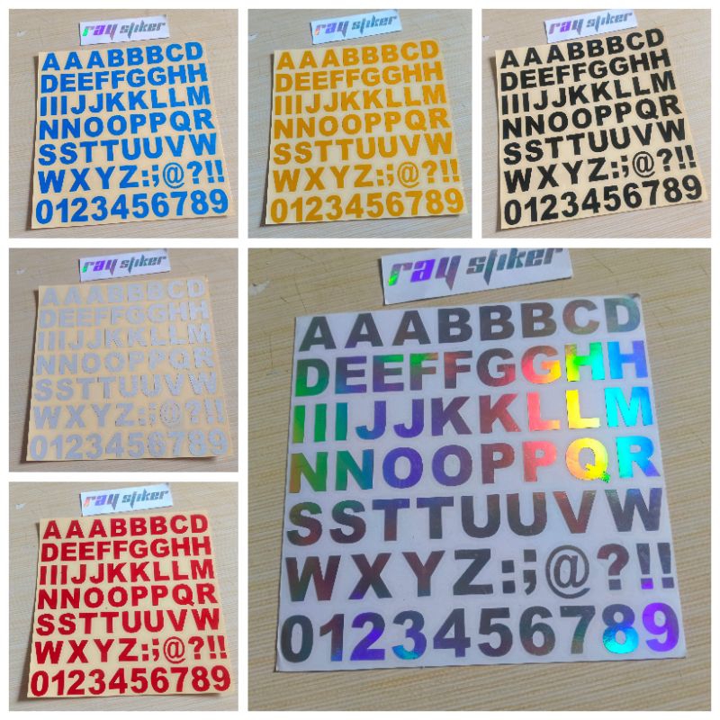 Alphabet LETTER CUTTING STICKER | Shopee Singapore