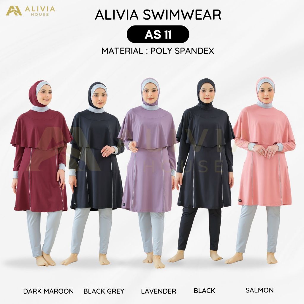 Alivia swimwear AS11 - Islamic muslimah swimwear for adult muslim women, teenage girls, hijab ...