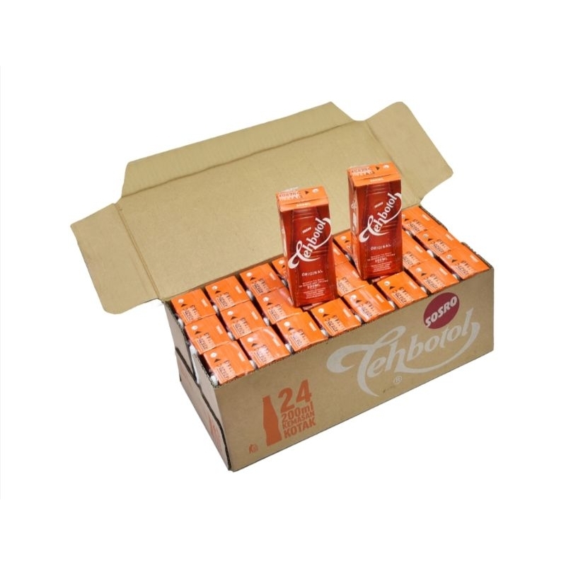Sosro Bottle Tea 24 x 200 ml // Carton sosro tea contains 24 x 200 ml ...