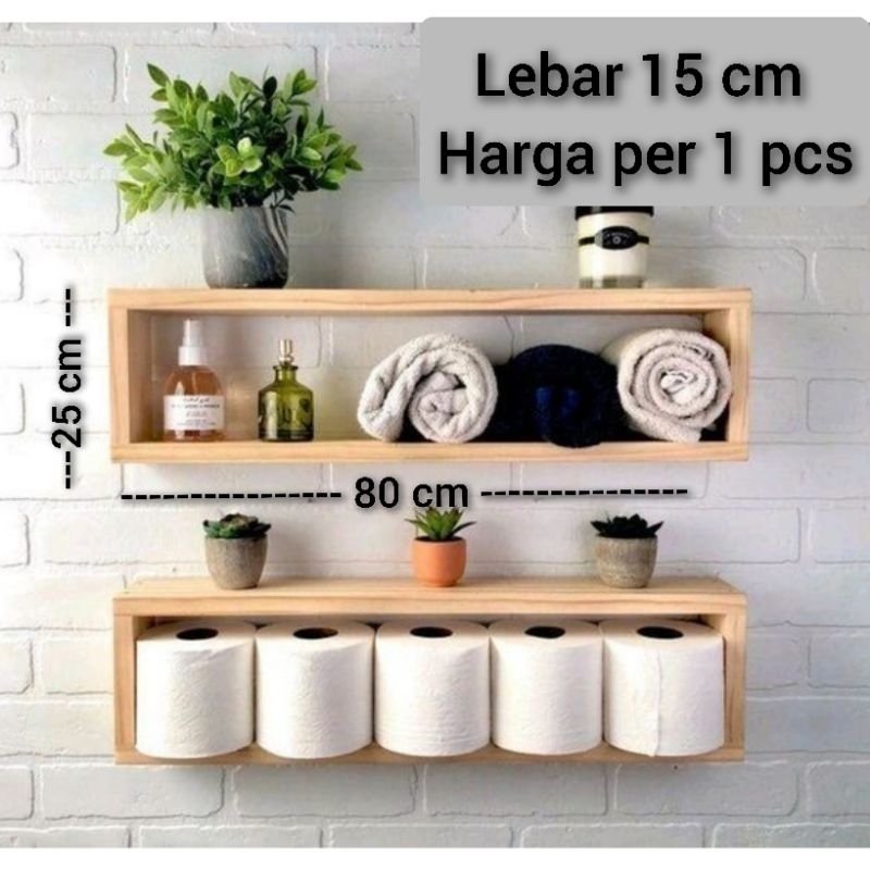 Rectangular Box Shelf / Width 15 cm / Outer Height 25 cm / length 40,50 ...