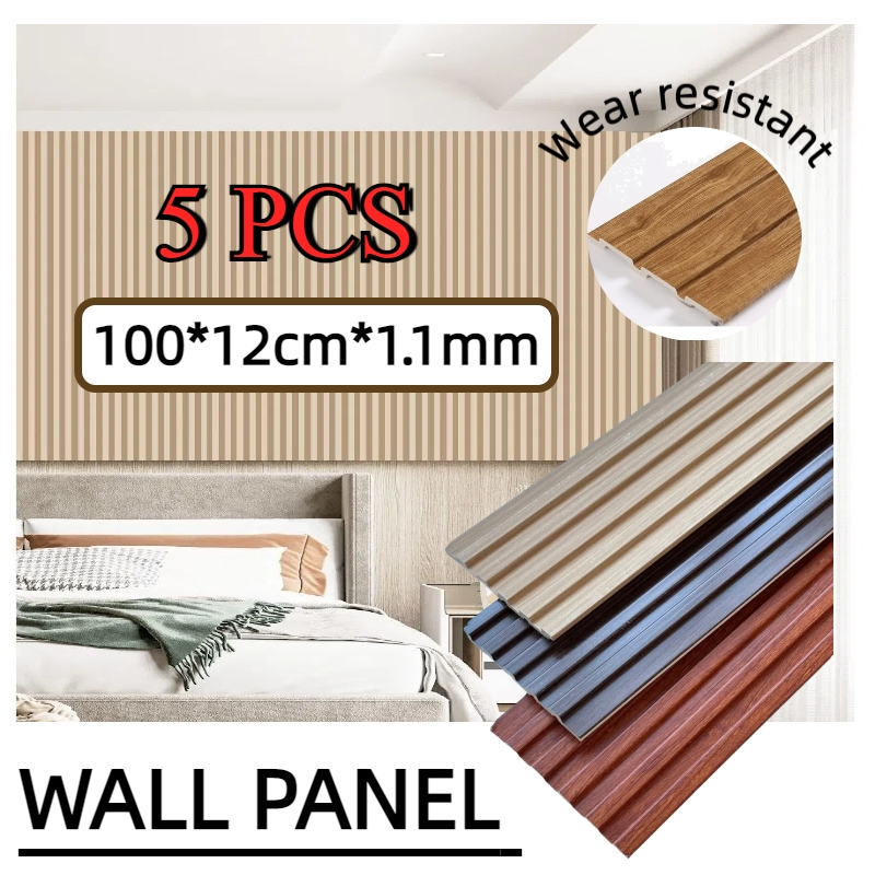 KAYU 1/5pcs PREMIUM pvc wall Panel/ pvc wall Panel Wood Panel Wpc Wood ...