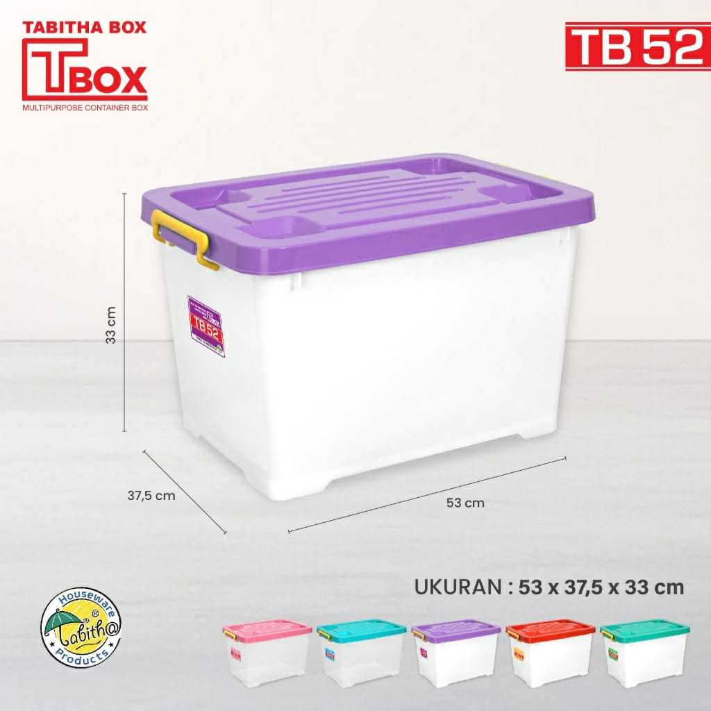 Container Box T-Box 52 Tabitha Plastic Large Storage Box | Shopee Singapore