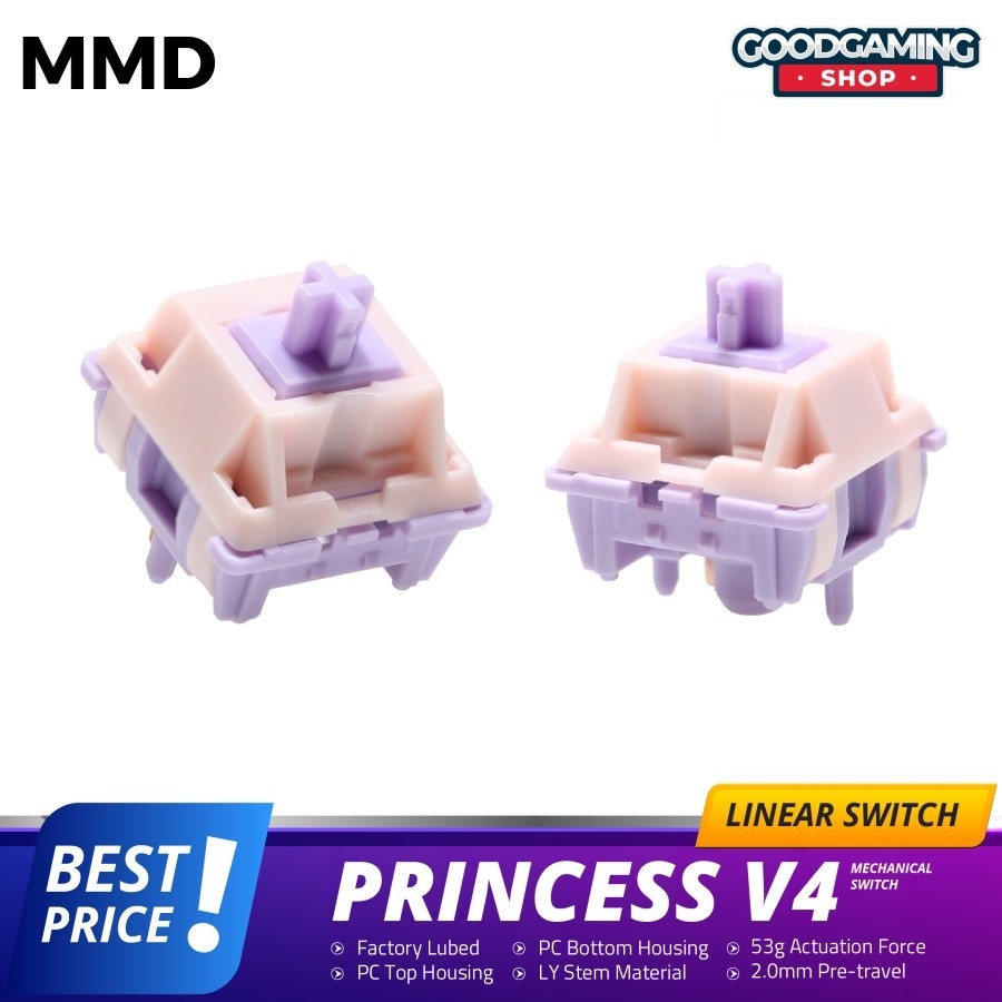 Mmd PRINCESS LINEAR V4 SWITCH KEYBOARD FACTORY LUBED EDITION | Shopee Singapore