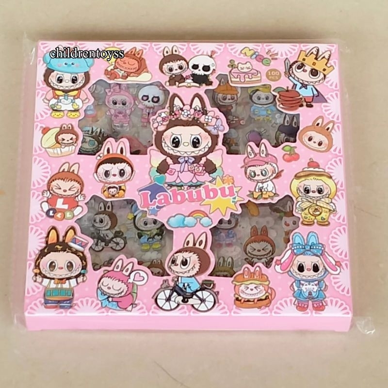 Momo Sticker Toy contains 100 Waterproof Sheets / Labubu Kuromi ...