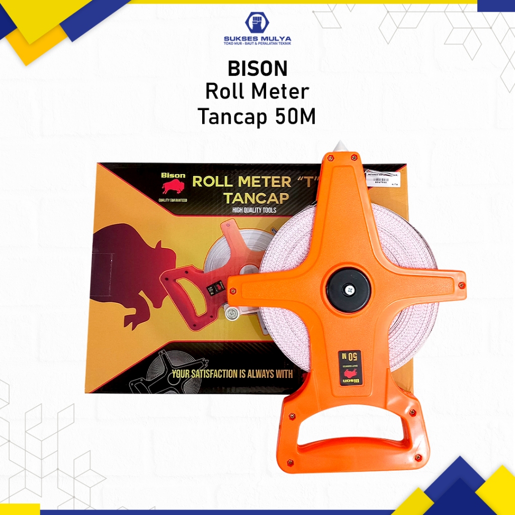 Bison METER T 50 METERS ROAD MEASUREMENT TOOL FOR SOIL ROLL FIBER ROL ...