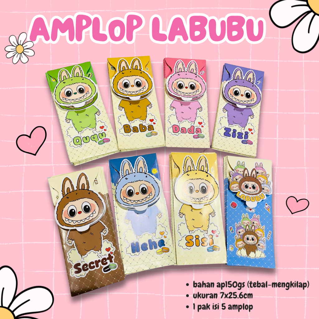 Labubu Envelope | Eid envelope | Christmas envelope | Chinese New Year ...