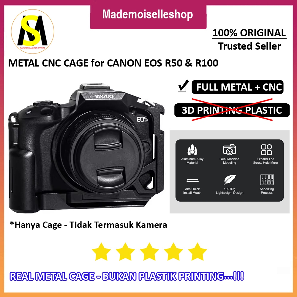 Universal Camera Cage RIG for Canon EOS R50 & EOS R100 - Rabbit Cage ...