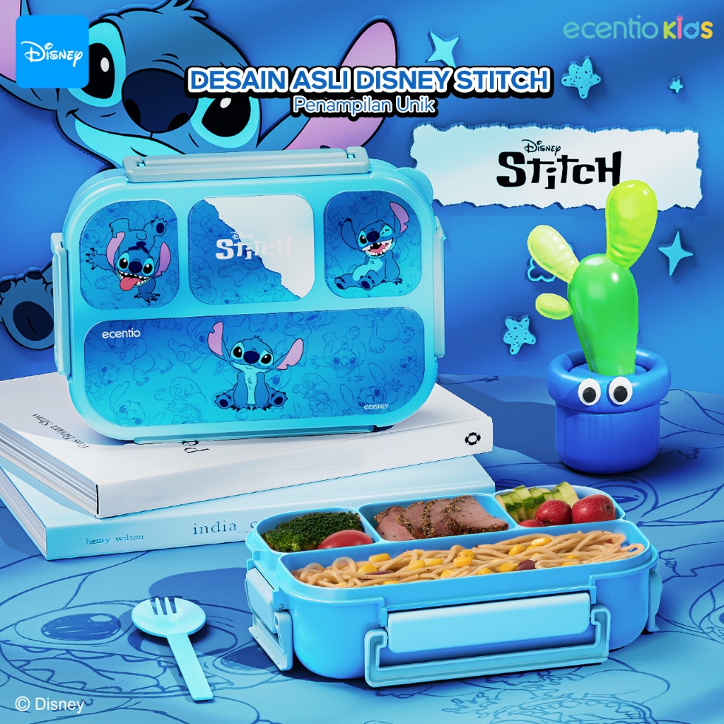 【Original】ecentio Disney Stitch children's lunch box/spill-proof lunch ...