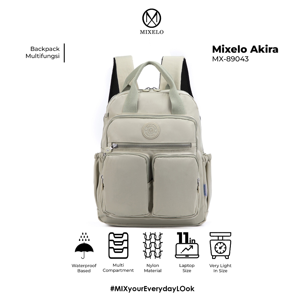 Mixelo Akira's contemporary women's laptop backpack, multifunctional ...