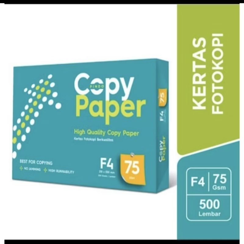 Copy Paper HVS 75 GSM F4 Paper / HVS F4 photocopy Paper (price for 1 ...