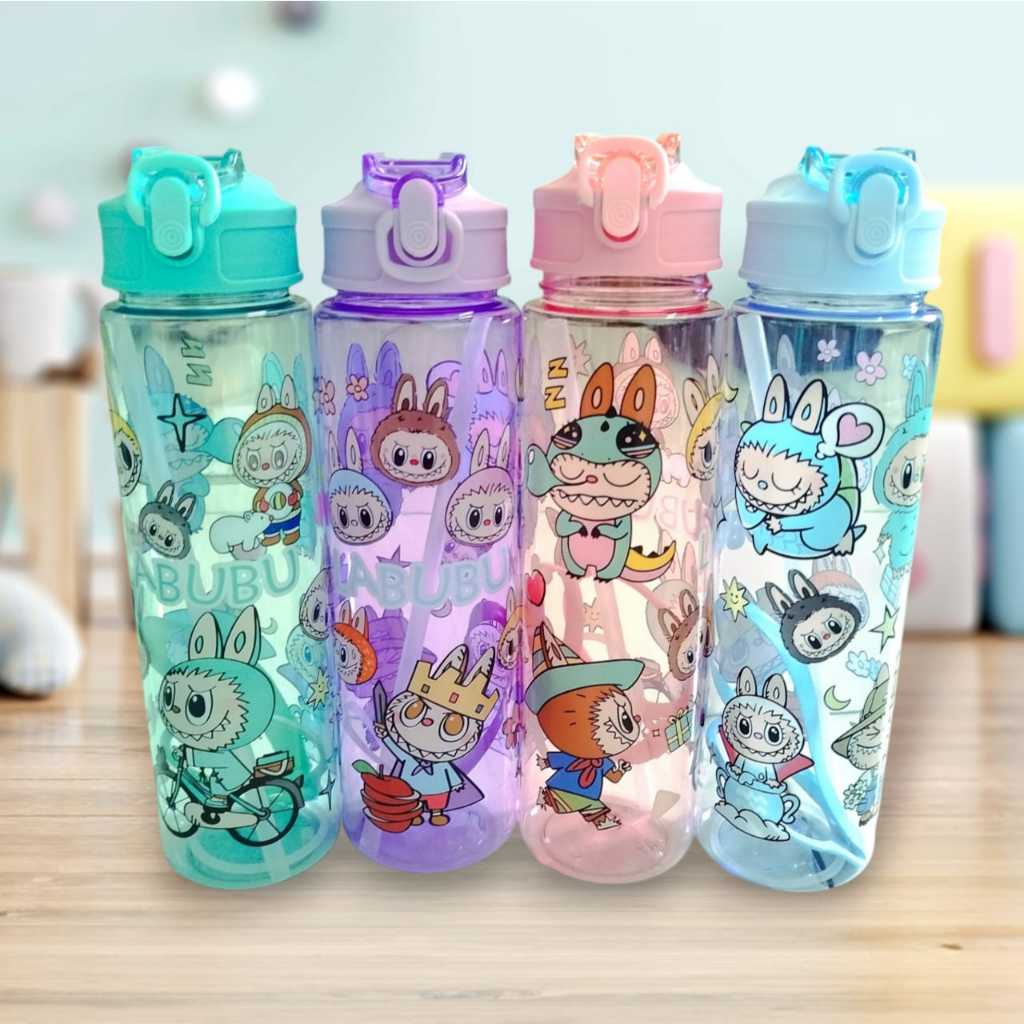 Hwlb Labubu Sanrio Character Children's Drinking Bottle 900ml | Shopee ...
