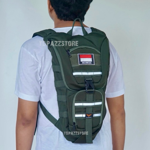 Hydropack Army Tactical Bag Cycling Backpack Military Police Bike Army TNI MTB Striped | Shopee ...