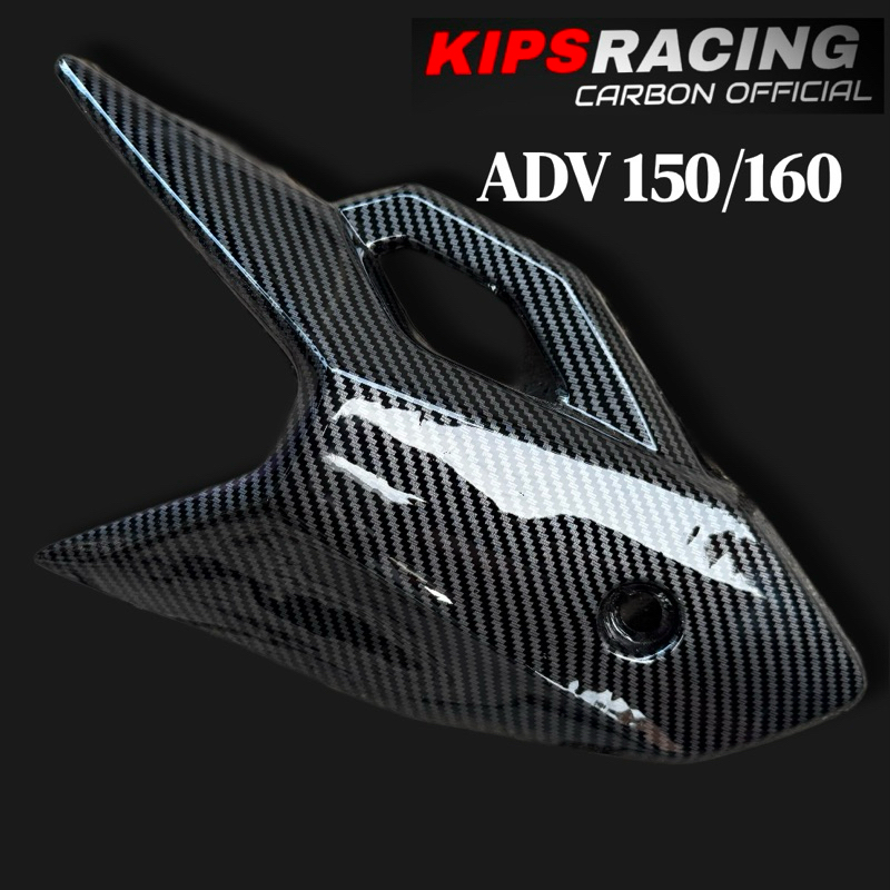Adv 160 adv 150 carbon EXHAUST COVER ORIGINAL MODEL ️prov carbon exhaust COVER adv 160 carbon ...