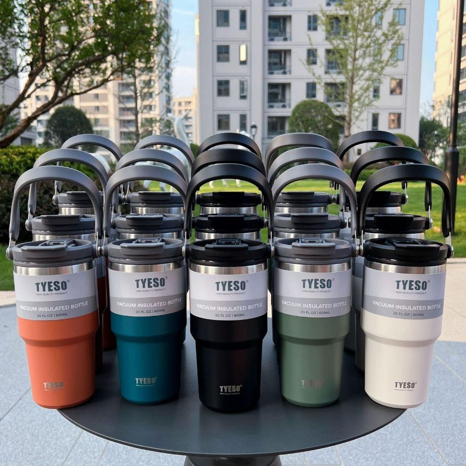 Tyeso TUMBLER HANDLE 2in1 VACUM INSULATED ORIGINAL 100% / COOL TYESO ...
