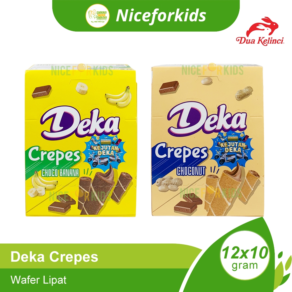 Deka Crepes Box Contents 12x10 gr / Deka Crepes Choco Banana / Deka ...