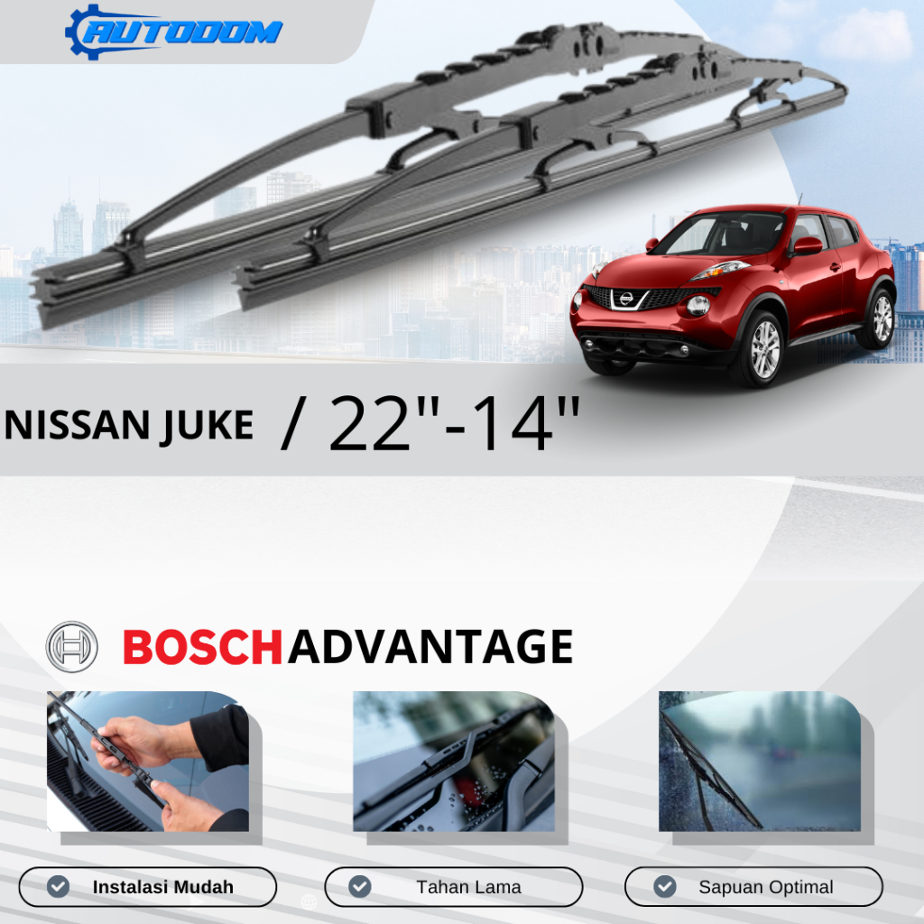 Bosch Advantage Nissan Juke Car Window Wiper 22" and 14" (Pair ...