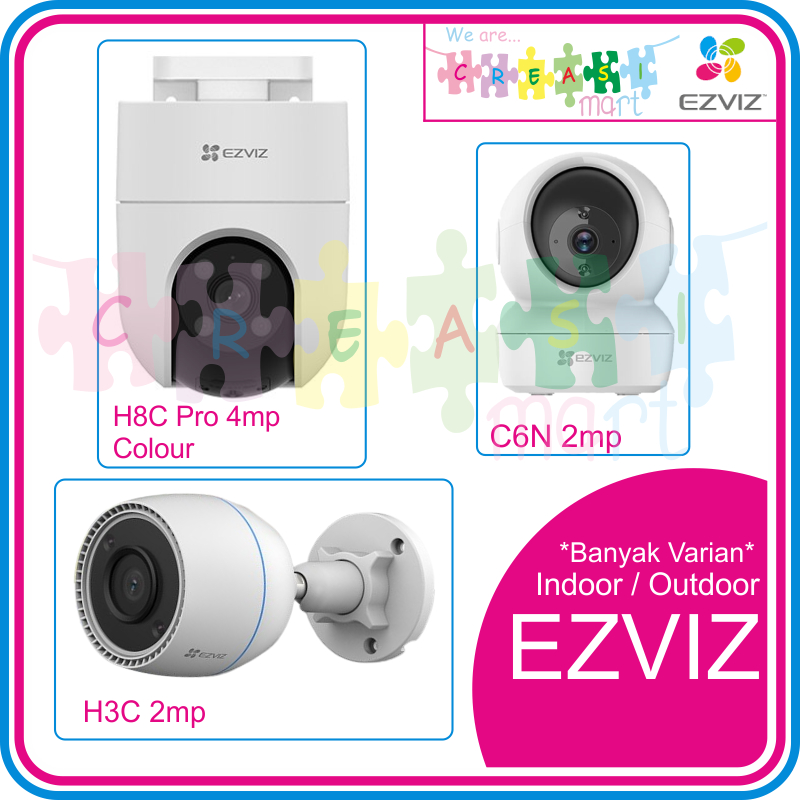 EZVIZ CCTV Ip Camera Indoor Outdoor 2mp 4mp Wireless Swivel Smart IR ...