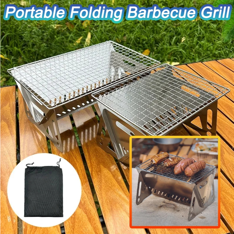 Ymjr Portable BBQ Rack Barbeque Grill / Portable Grill Assembled ...