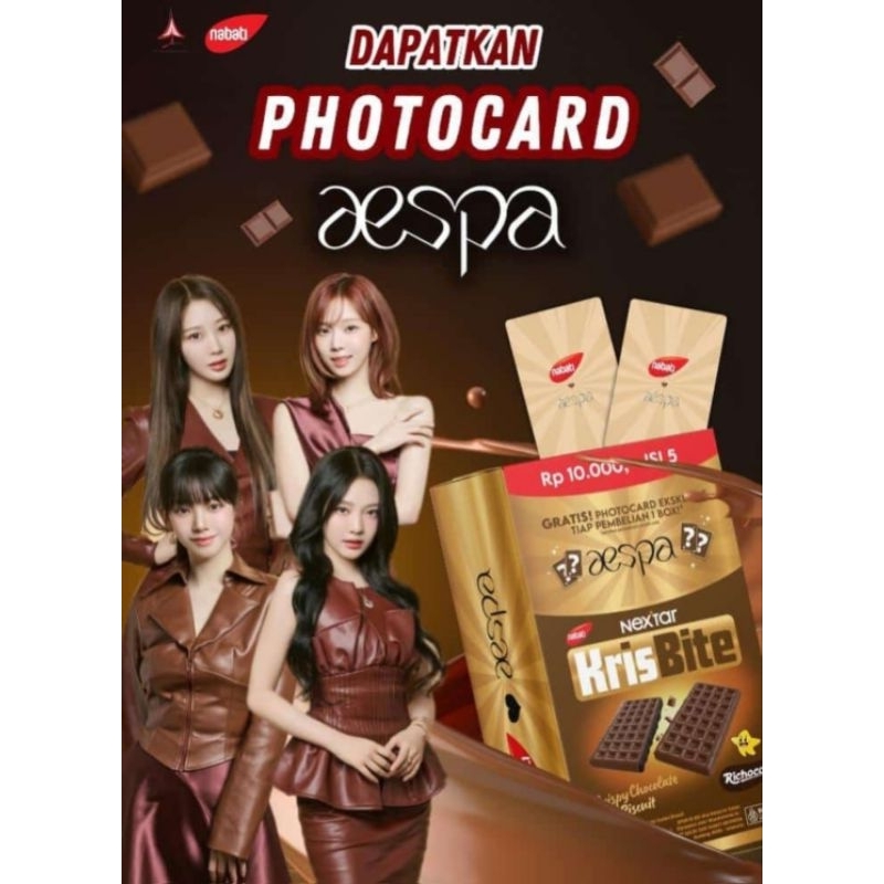 Nabati Aespa KrisBite Crispy Chocolate Biscuit (1 box contains 5 packs ...