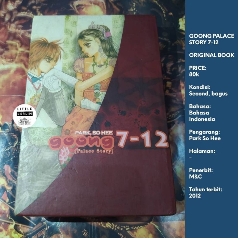 ORIGINAL GOONG Palace Story 7-12 (6 Comics) Park So Hee Korean Comic ...