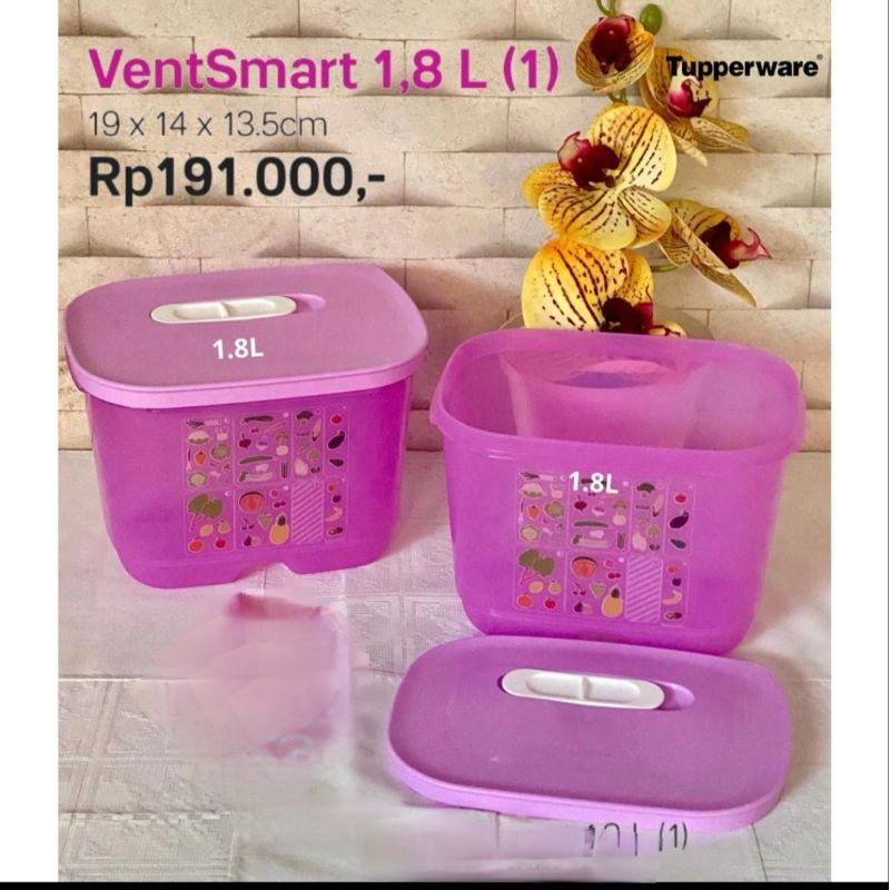 Ventsmart 1,8 L tupperware vegetable container | Shopee Singapore