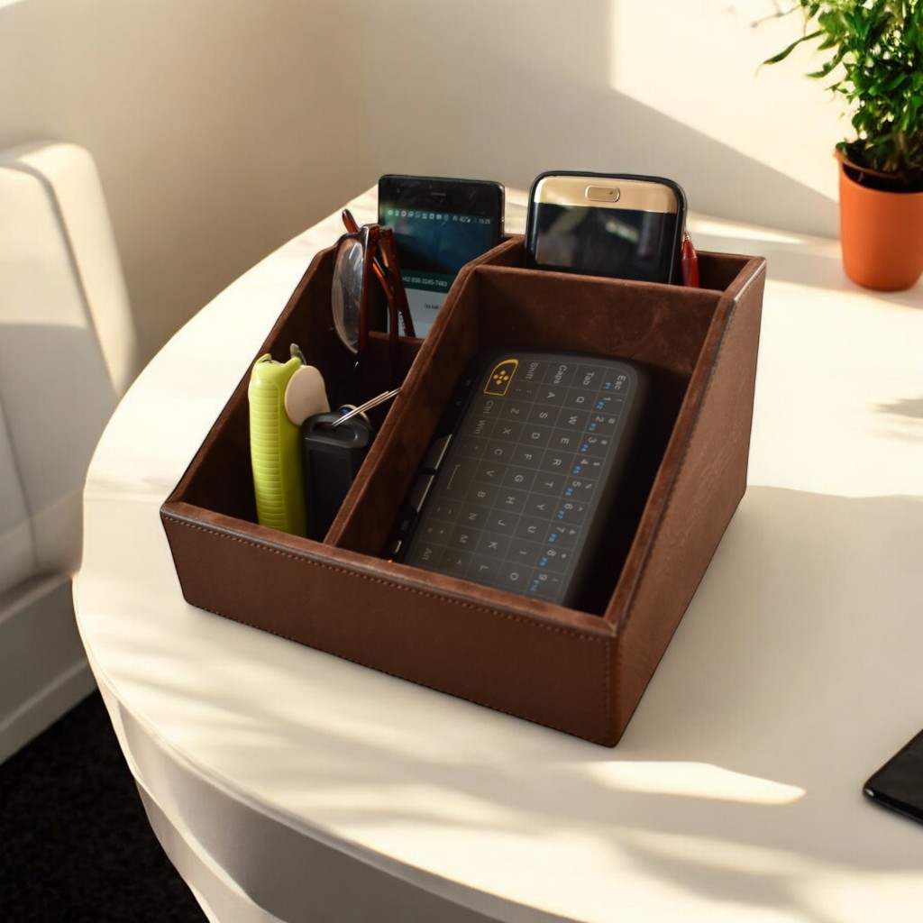 Exclusive Pen Holder Pencil & Office Stationery Holder - PU Leather ...