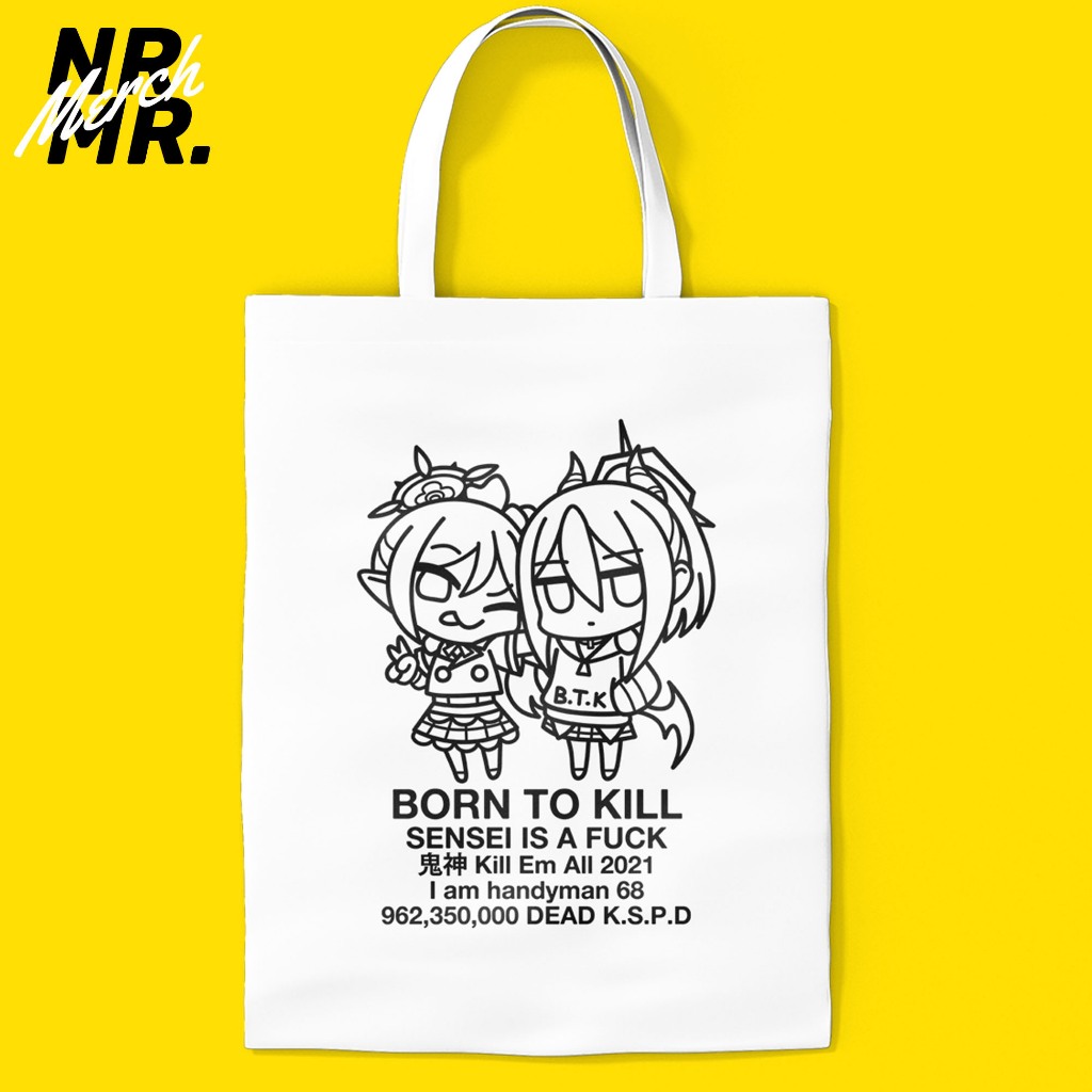 Kayoko & Mutsuki "Born to Kill" Totebag Problem Solver 68 Gehenna Blue ...