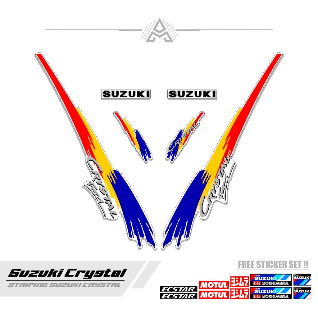 Suzuki CRYSTAL STRIPING / MTF 12 / CRYSTAL STICKER / CRYSTAL STICKERS ...
