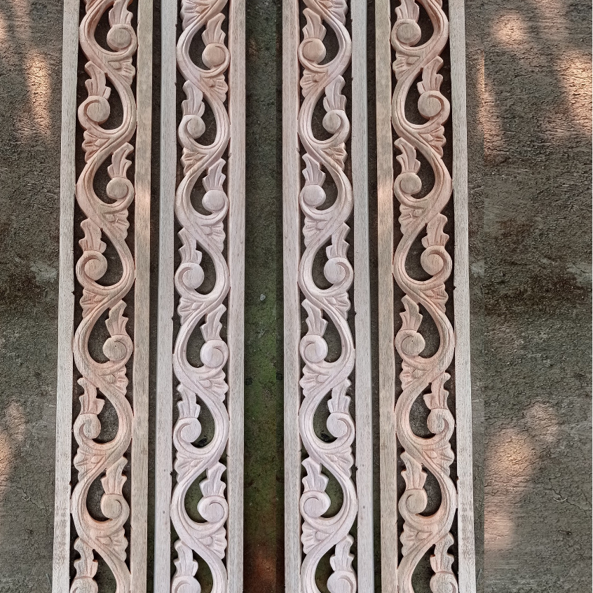 KAYU Wall Decoration Ornaments Carved Ornaments Paste Soko Pole ...