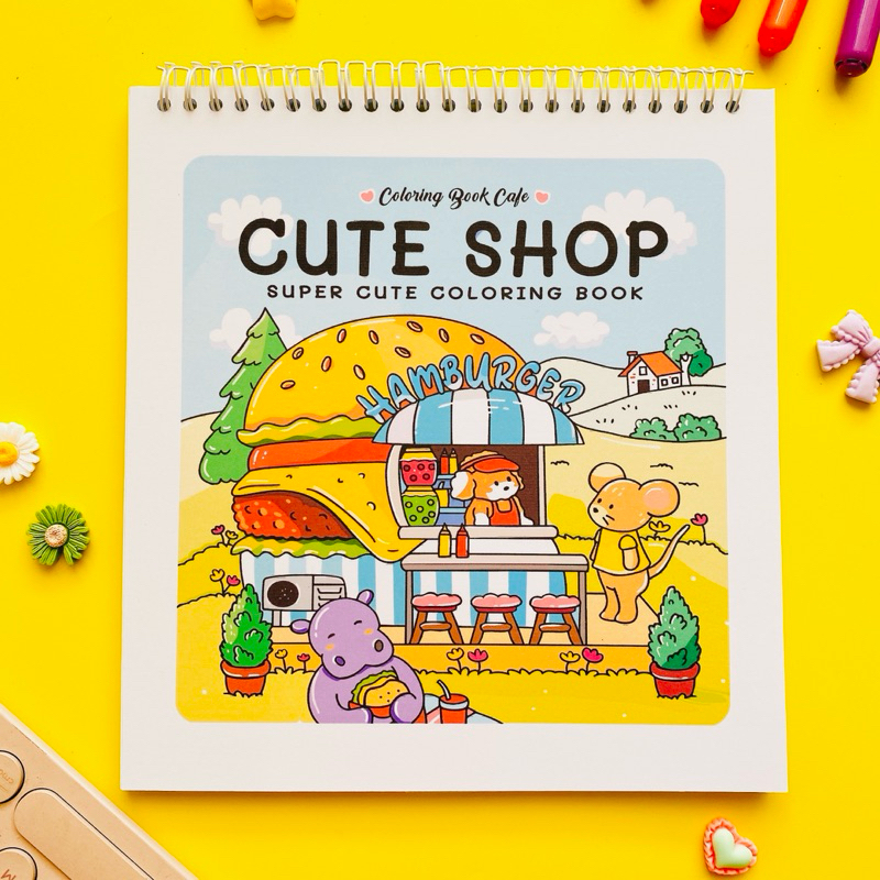 Cute Shop Super Cute Coloring Book - Coloring Book Suitable for Filling ...