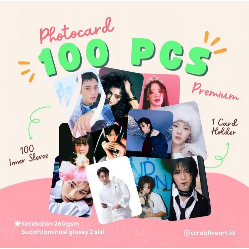 (100Pcs) Photocard K POP BTS, BLACKPINK, NCT, BABY MONSTER, SEVENTEEN, AESPA, TXT, ITZY ...