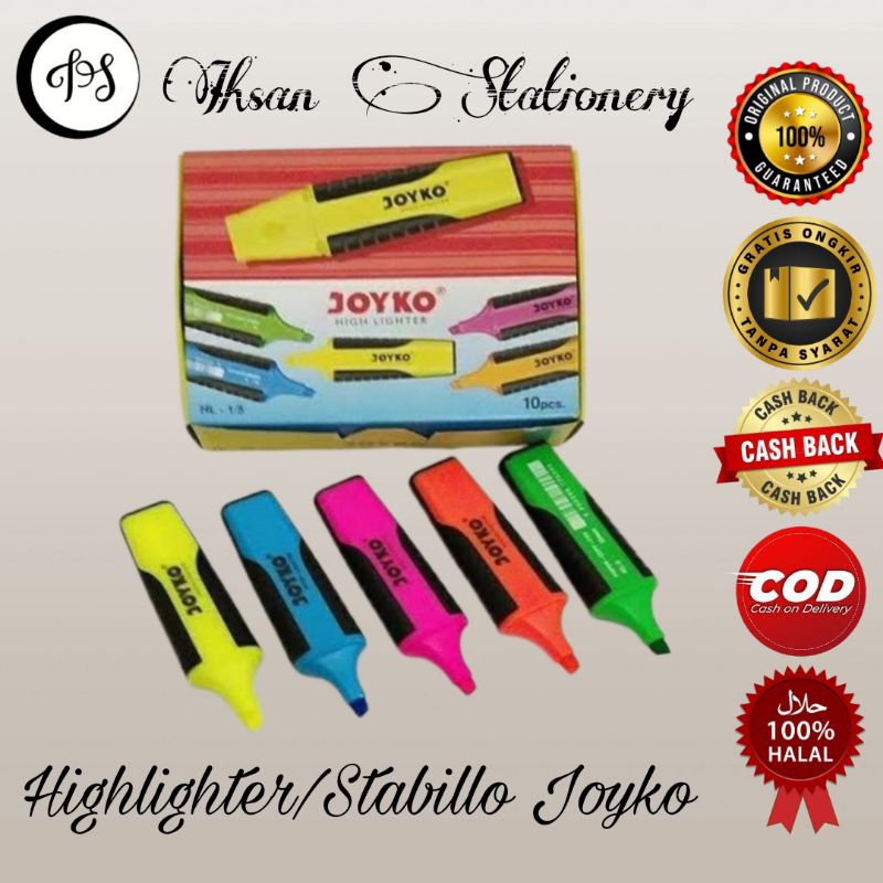 Joyko Highlighter/Stabilo (1 Pcs) | Shopee Singapore