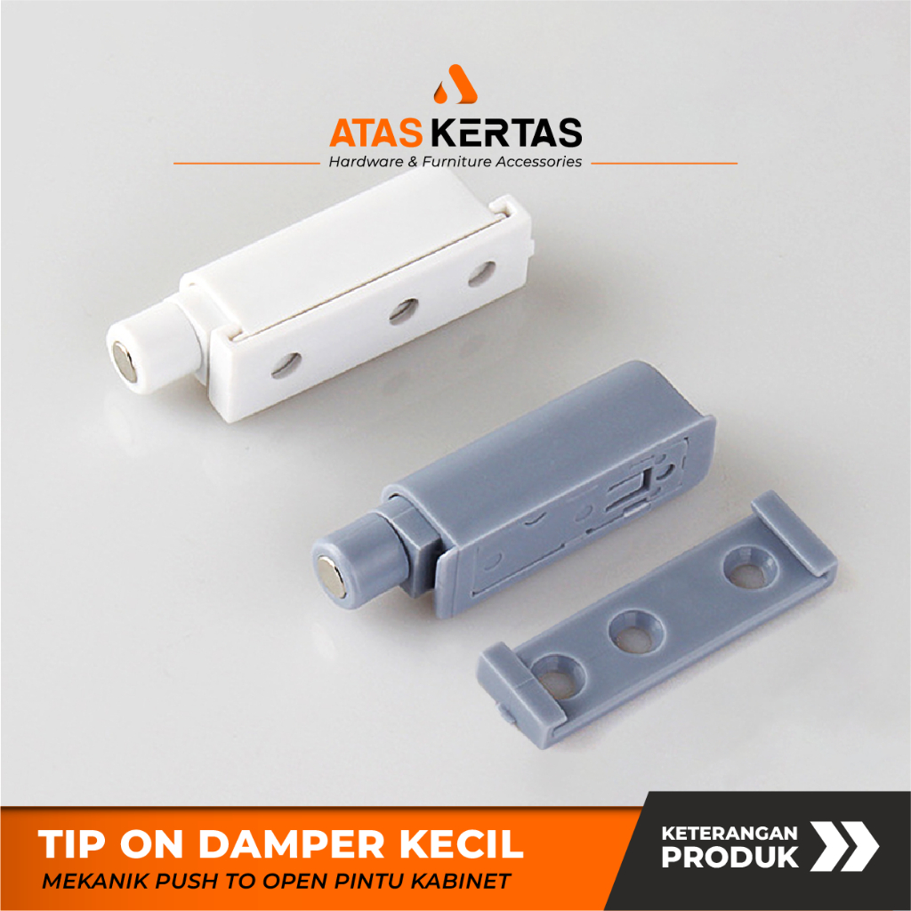 Best Tip on magnet push to open small damper for cabinet doors | Shopee ...